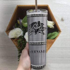 N NAMESISS All Over Printed Tumbler, Welder Awareness Skinny Tumbler Metal Style Custom Your Name, Stainless Steel Tumbler 20OZ, Gift For Him, Father's Day Gift