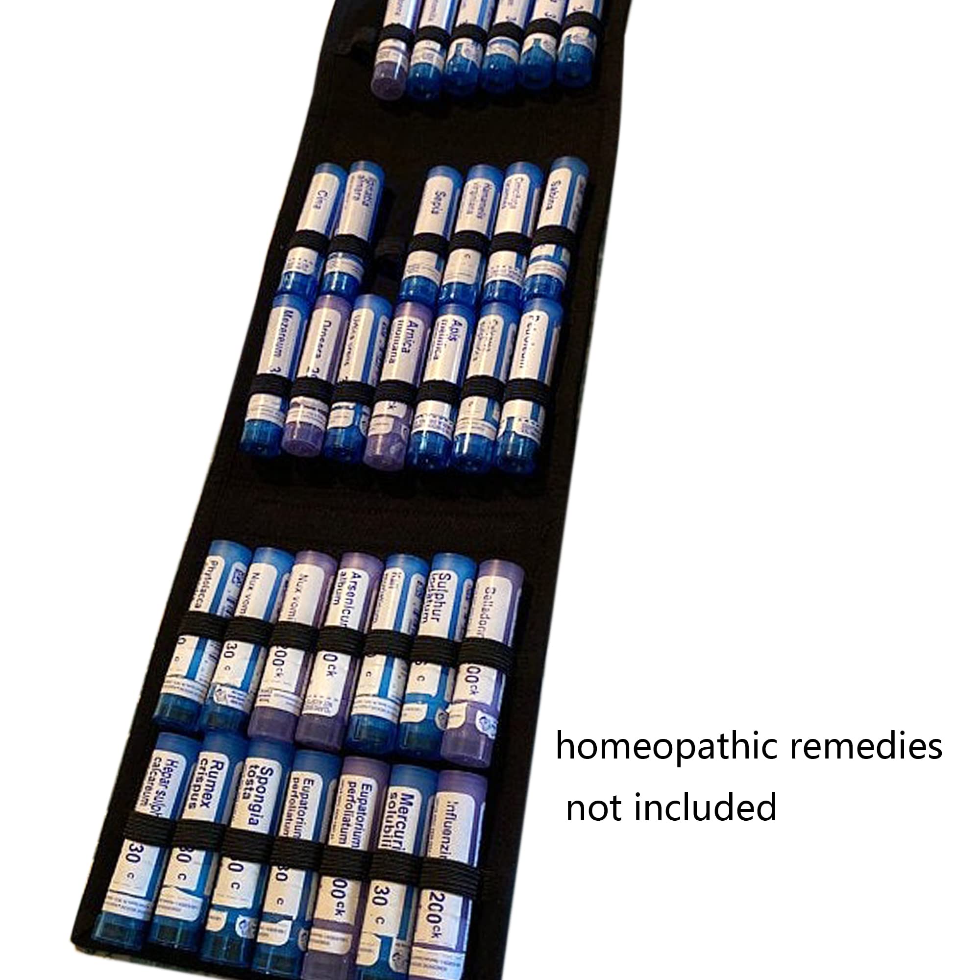 Foldable Homeopathy Storage Case Homeopathy Organizer Box Kit for 42 Tubes