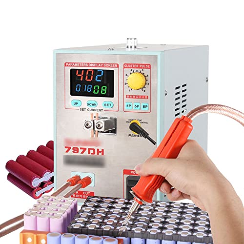 797DH Battery Spot Welder Welding Machine for Lithium Batteries,Pulse Spot Welder 0.35mm Battery Spot Welder with Soldering Functio,110V-220V