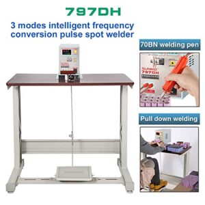 797DH Battery Spot Welder Welding Machine for Lithium Batteries,Pulse Spot Welder 0.35mm Battery Spot Welder with Soldering Functio,110V-220V