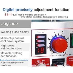 709AD+ Battery Spot Welder,Pulse Spot Welder,for Welding Lithium-ion Battery Pack, Equipped with Cooling System and Intelligent Welding Function,110V-220V