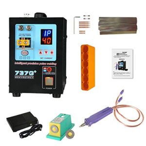 737g battery welding machine,0.35mm battery spot welder battery welding machine and soldering station portable pulse welding machine for battery pack 18650 14500 lithium batteries