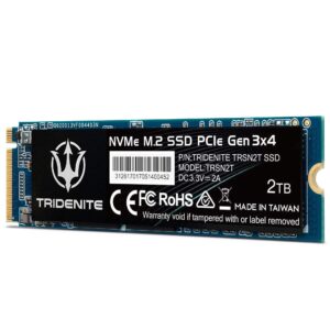 tridenite 2tb nvme m.2 2280 pcie gen 3x4 internal solid state drive (ssd)