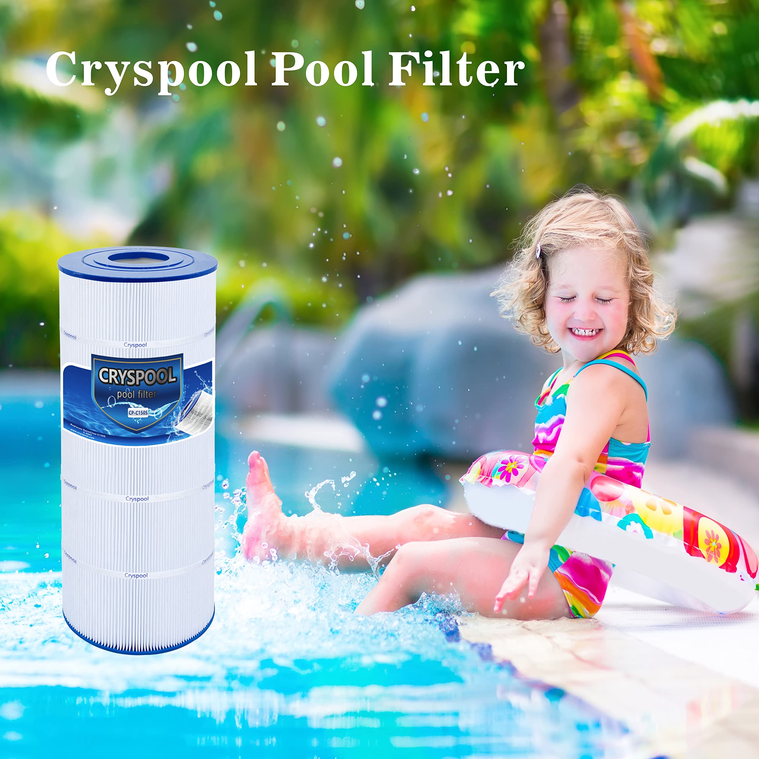 Cryspool Pool Filter Compatible with cs150e, PA150S, SwimClear C150S, CX150XRE, C-9441, 150 sq.ft, 1 Pack