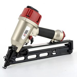 crewtower nt65 15 gauge, 1-1/4" to 2-1/2" angle finish nailer pneumatic finishing nail gun for molding, baseboard, trim and finishing, air-powered