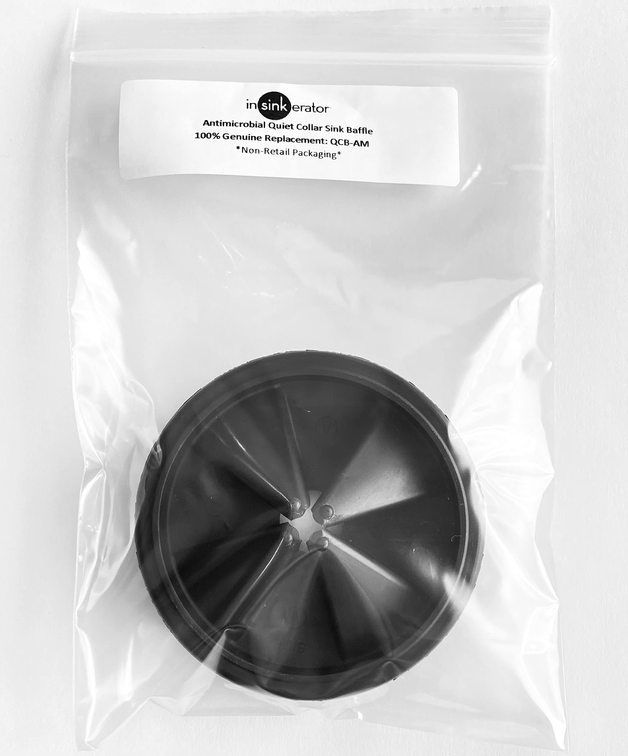 InSinkErator Antimicrobial Quiet Collar Sink Baffle QCB-AM Garbage Disposal Splash Guard for EVOLUTION Series, 3.25 inch, 100% AUTHENTIC REPLACEMENT PART