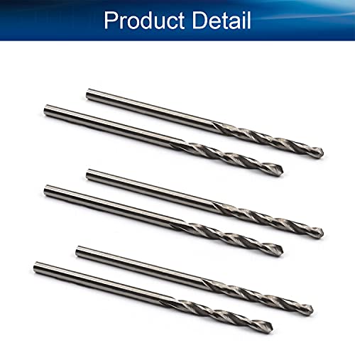 Bettomshin High Speed Steel Straight Shank Twist Drill Bits Set Power Tools Grinding Process 2.2mm Drill Diameter 10Pcs