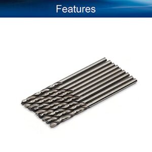 Bettomshin High Speed Steel Straight Shank Twist Drill Bits Set Power Tools Grinding Process 2.2mm Drill Diameter 10Pcs