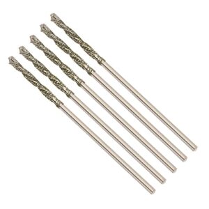 bettomshin 1.2mm diamond twist drill bits high speed steel hss for glass sea shells stone tiles 10pcs