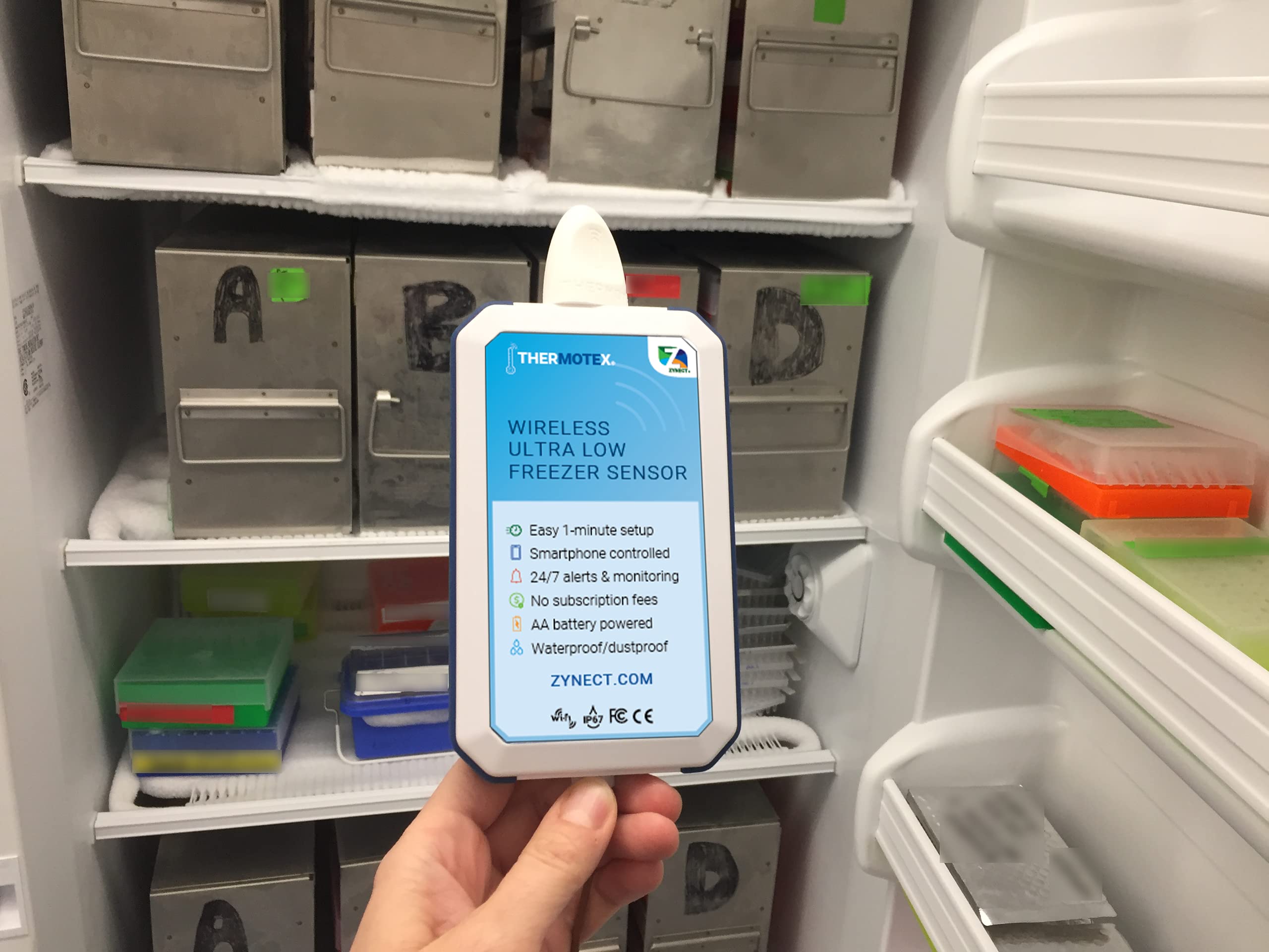 Thermote X Wireless NIST Traceable Remote Temperature Sensor. WiFi with Text/email alerts. 24/7 Monitoring. No Subscription Fees.