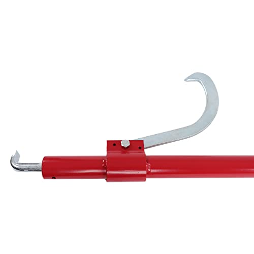 Felled Large Log Cant Hook - 48in Tree Log Roller with Aluminum Handle for Moving Logs Between 8in and 32in Diameters