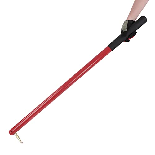 Felled Hookaroon Tool - 48in Log Roller Lifter with Aluminum Handle for Moving Firewood or Pulling Slabs Off The Sawmill