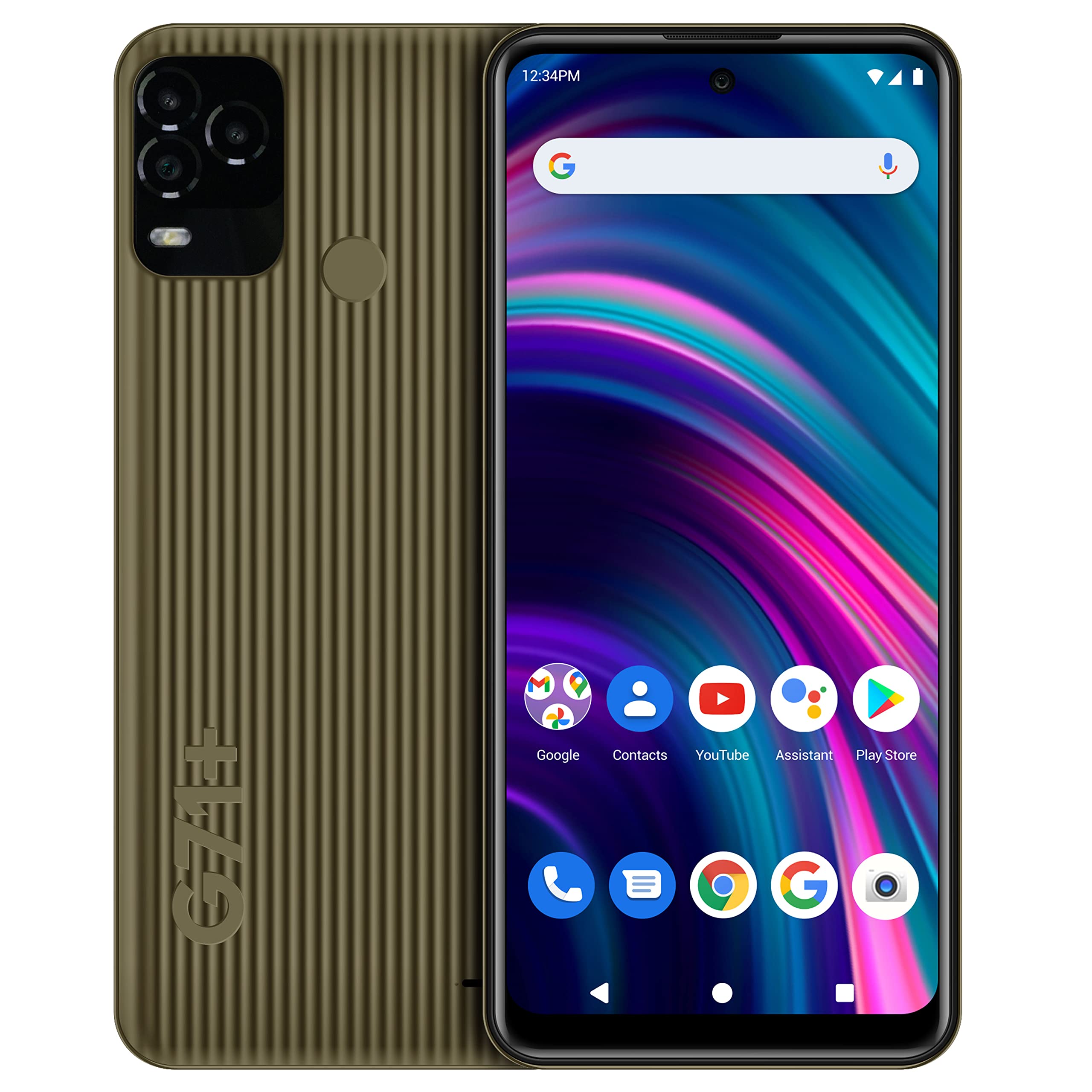 BLU G71+ | 2022 | 3-Day Battery | Unlocked | 6.5” HD+ Display | US Version | US Warranty| 4/64GB | Bronze