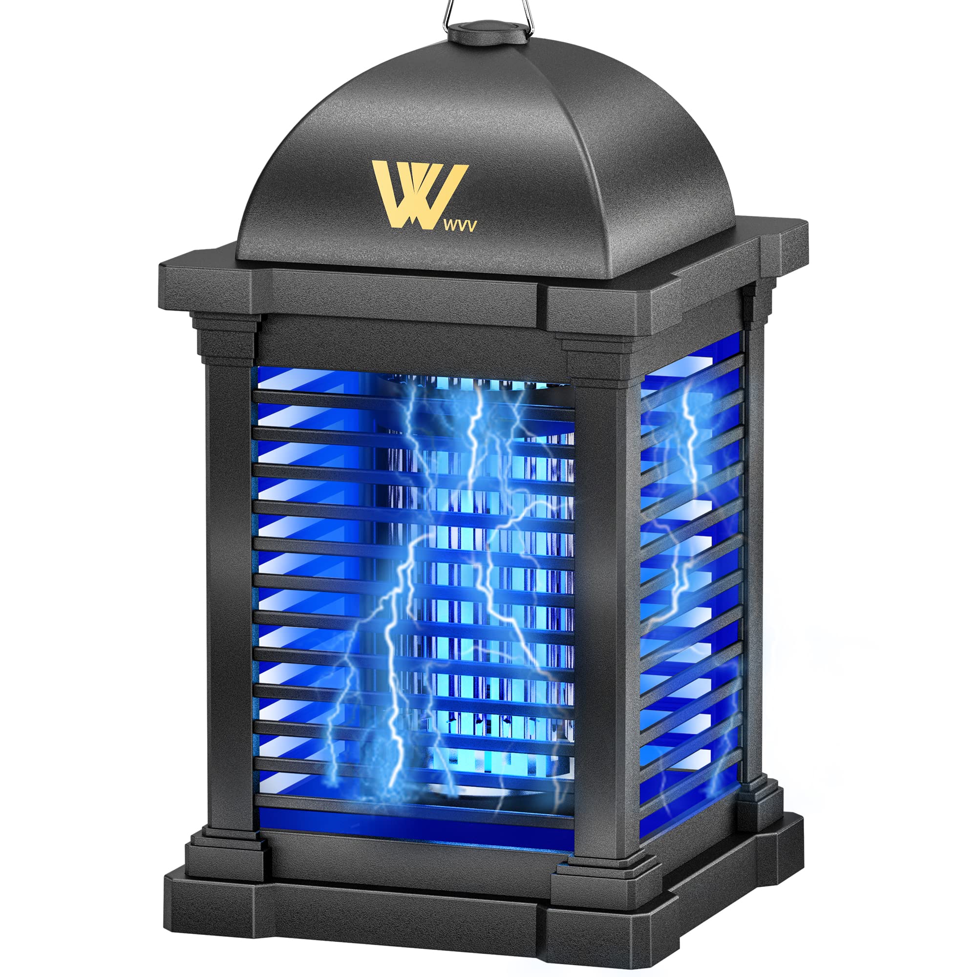 WVV Bug Zapper Outdoor, 1700V Electric Mosquito Zappers Killer, Waterproof Insect Fly Trap,Electronic Light Bulb Lamp for Outdoor and Indoor