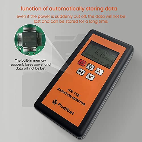 Kavolet Nuclear Radiation Detector, Beta Gamma X-ray Tester, NR-750 Household Radioactive Tester, LCD Display, Geiger Counter Radiation Detector, Triple Alarm