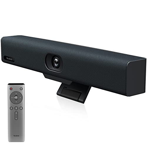 Yealink UVC34 4K Conference Room Camera System All-in-One Video Conferencing System, Auto Framing, 120° Wide Angle Webam with Microphone, Teams Certified Zoom Rooms Camera, PC Connected via USB-A