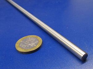 chrome plated 1045 carbon steel shaft 1/4" diameter x 48" long 1 pcs