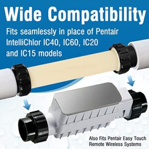 Impresa Dummy Bypass Cell Intended for Pentair IntelliChlor IC Models 520588 - Extend The Life of Your Pool Sanitizer System - Leak Free Impresa Cell Compatible with Pentair Salt Chlorine Generator