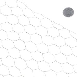 Fencer Wire Poultry Netting Fence, 20 Gauge Galvanized Hexagonal Chicken Wire Fence, 1-Inch Mesh Opening Size (4 ft. x 150 ft.)