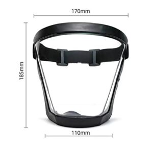 GEOOT Super Protective Face Shield Anti-Fog Full Face Safety Shield Unisex All-Inclusive Face Protection with Detachable Flter (Black)