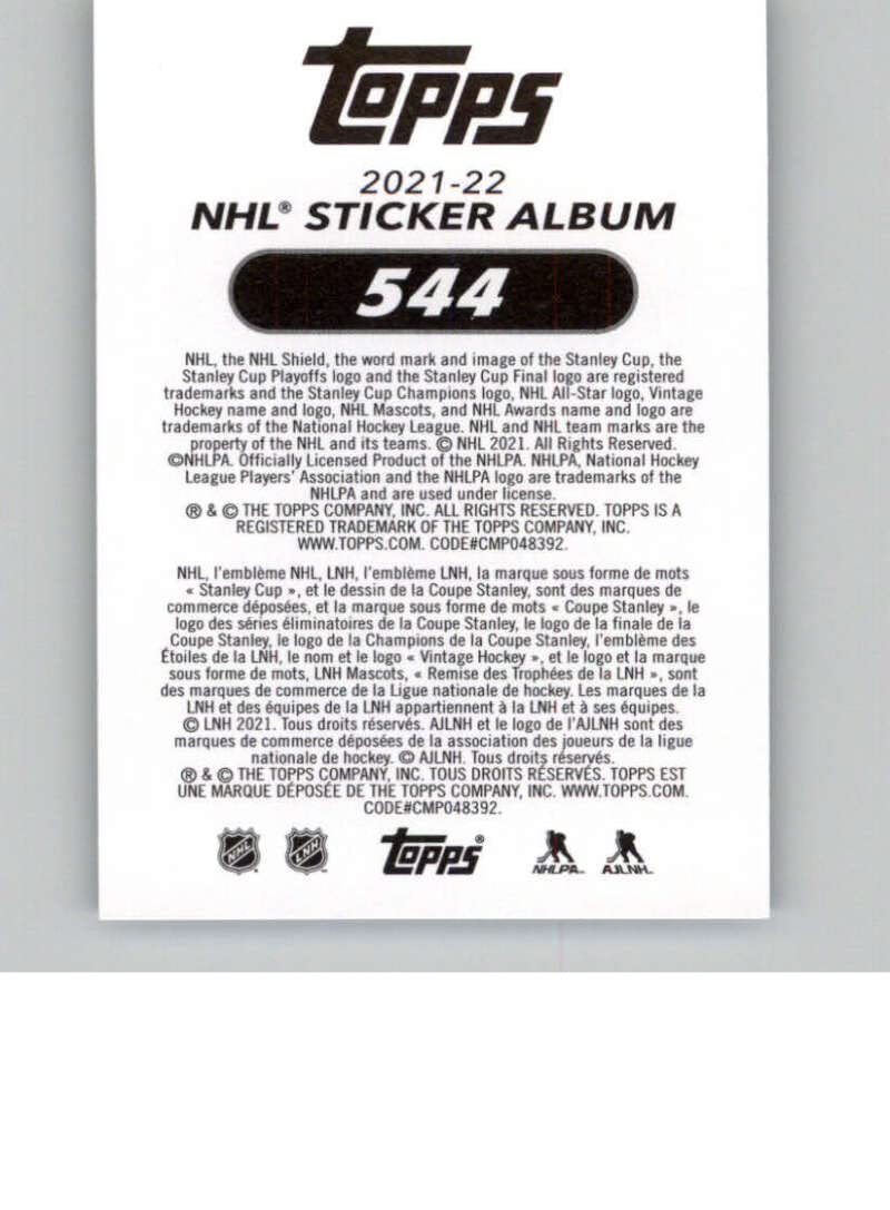 2021-22 Topps Stickers #544 Alex Ovechkin Foil NM Washington Capitals NHL Hockey (Mini Sized) Sticker Trading Card