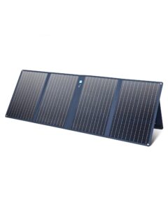 anker 625 solar panel with adjustable kickstand, 100w portable solar generator, compatible with powerhouse 256wh, 512wh, and 1229wh (sold separately), for camping, hiking, blackouts, and more