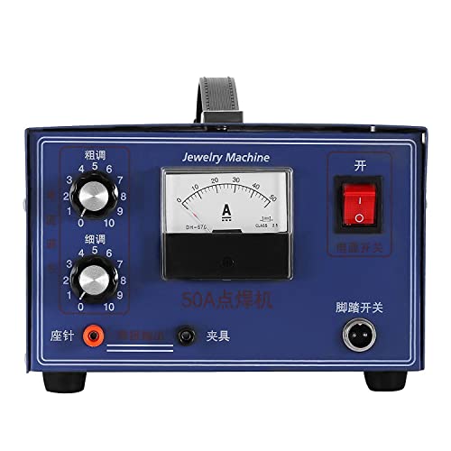 HPDONM 300W Jewelry Pulse Welding Machine Portable High Power Spot Welder DX-50A,Welding Range: 0.6-1.2MM, for Gold Silver Platinum Palladiu