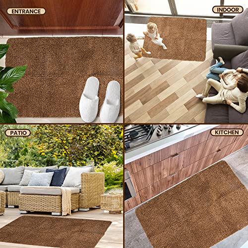 RugMast Indoor Door Mat for Entryway, 20" x 30" Washable, Non Slip Super Absorbent Microfiber Rugs for Entryway, Low Profile