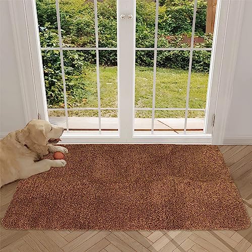 RugMast Indoor Door Mat for Entryway, 20" x 30" Washable, Non Slip Super Absorbent Microfiber Rugs for Entryway, Low Profile