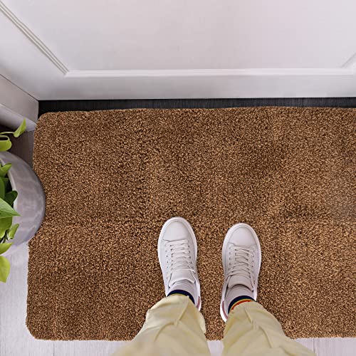 RugMast Indoor Door Mat for Entryway, 20" x 30" Washable, Non Slip Super Absorbent Microfiber Rugs for Entryway, Low Profile