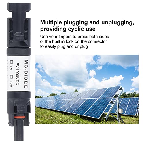 1000V Solar PV Connector Snap-in PPO Housing Solar PV Fuse Holder 2pcs for connecting solar panels 15A