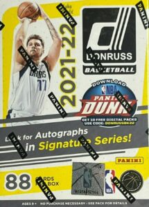 2021-22 panini donruss basketball trading card blaster box (88 cards)