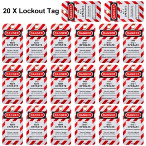 SAFBY Circuit Breaker Lockout Device - Lockout Tagout Kit 20 PCS Breakers Lockout Universal Electrical for Loto Station Lock Out Tag Out Set(20 pcs Universal Single and Multi Pole)