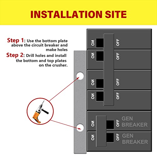 ZTTXL Generator Interlock Kit Compatible with Square D Generator Interlock Kit for Homeline Meter Main 150 or 200 amp Breaker, Professional and Interlock Kit The