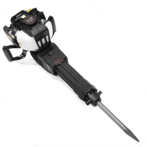 XtremepowerUS 38cc Gas Demolition Jack Hammer Gas EPA Construction Concrete Breaker Floor Punch Drill Point & Chisel Bits