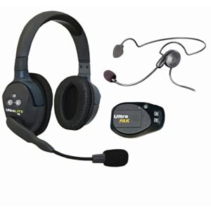 eartec dmcyb5 1 double main ultralite and 4 cyber/ultrapak headsets