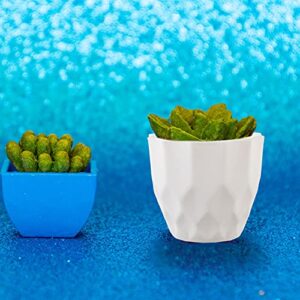 Happyyami Succulent Flower Pot 10pcs Plastic Mini Bonsai Pot Nordic Flower Pot Flower Pot Seedling Nursery Pots Flowerpot Plant Container 24. 5x16cm Plant Nursery Pot