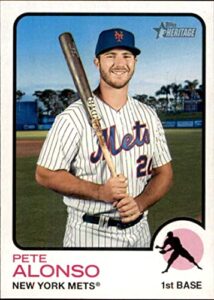 2022 topps heritage #54 pete alonso new york mets nm-mt mlb baseball