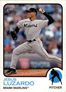 2022 topps heritage #85 jesus luzardo miami marlins nm-mt mlb baseball