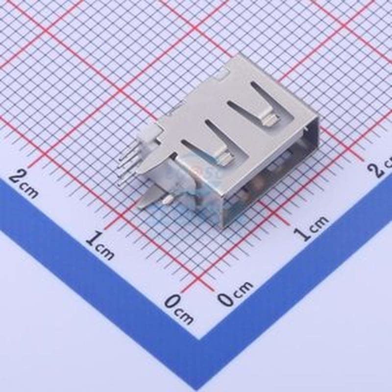 10 Pcs AF10.0 Side Insert Short External Straight Inner O-Type Feet Boundless Iron Shell PBT White Glue USB Connector Plug-in Type-A 906-561A1014D10200