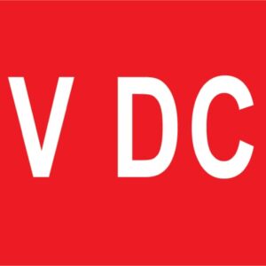 Photovoltaic Labels for PV Solar System_"Solar PV DC Circuit" _5¾” X 1⅛ ” _Pack of 20