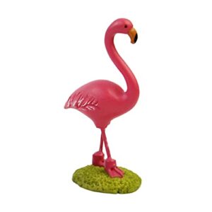 nolitoy 1pc birds art wedding decor plant garden figure flamingo small terrarium figurine potted plant decoration figurines home decor cake toppers kids decor miniature child animal