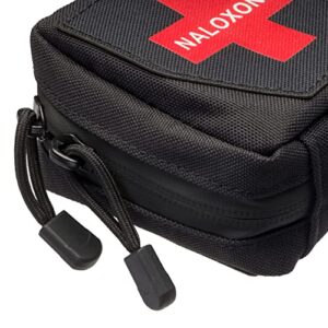 Naloxone Belt Pouch for Opioid Overdose Kits | Compact Belt Attachment Design | Custom Designed and Compatible with Two Naloxone Nasal Spray Doses & Accessories | Naloxone not Included (1)