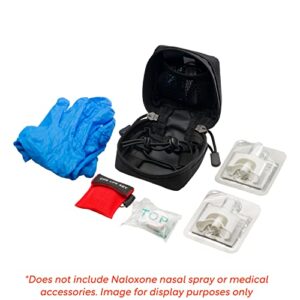 Naloxone Belt Pouch for Opioid Overdose Kits | Compact Belt Attachment Design | Custom Designed and Compatible with Two Naloxone Nasal Spray Doses & Accessories | Naloxone not Included (1)