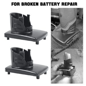 Askoteck Battery Case Compatible with Milwaukee M12 Case Cover Top Replacement, Broken Battery Plastic Case Shell Repair Kit Replacement for m12 6.0 48-11-2460 4.0 48-11-2440 3.0 48-11-2402 2412