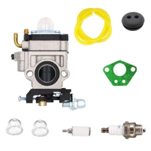 sakitam carburetor carb kit for thunderbay y43 auger power head y2007 mini cultivator 430025 carb fuel line grommet spark plug