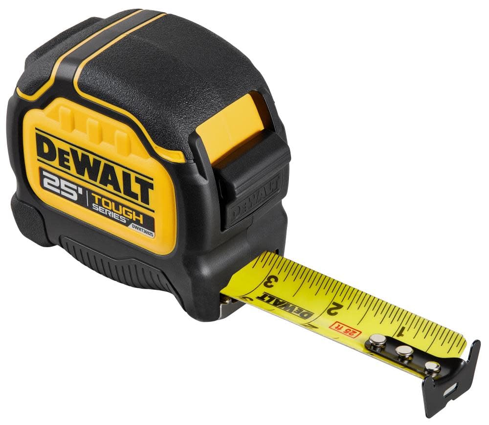 DEWALT TAPE MEASRE BLK/YLW 25FT