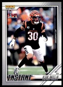 football nfl 2021 panini instant #222 jesse bates iii bengals