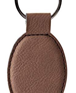 ThisWear Welder Gifts For Women Welder 5 Out Of 5 Stars Review Held Together Well Leatherette Oval Keychain Key Tag Brown