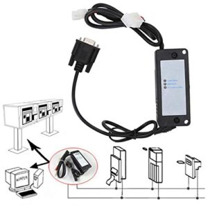 Gaeirt RS232 Converter, MDB-RS232 Converter Use RS232 USB Port Use Computer RS232 Port ABS Plastics Material for MDB Coin Validator